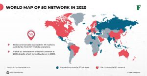 World Map Of 5G Network In 2020 | Forest Interactive