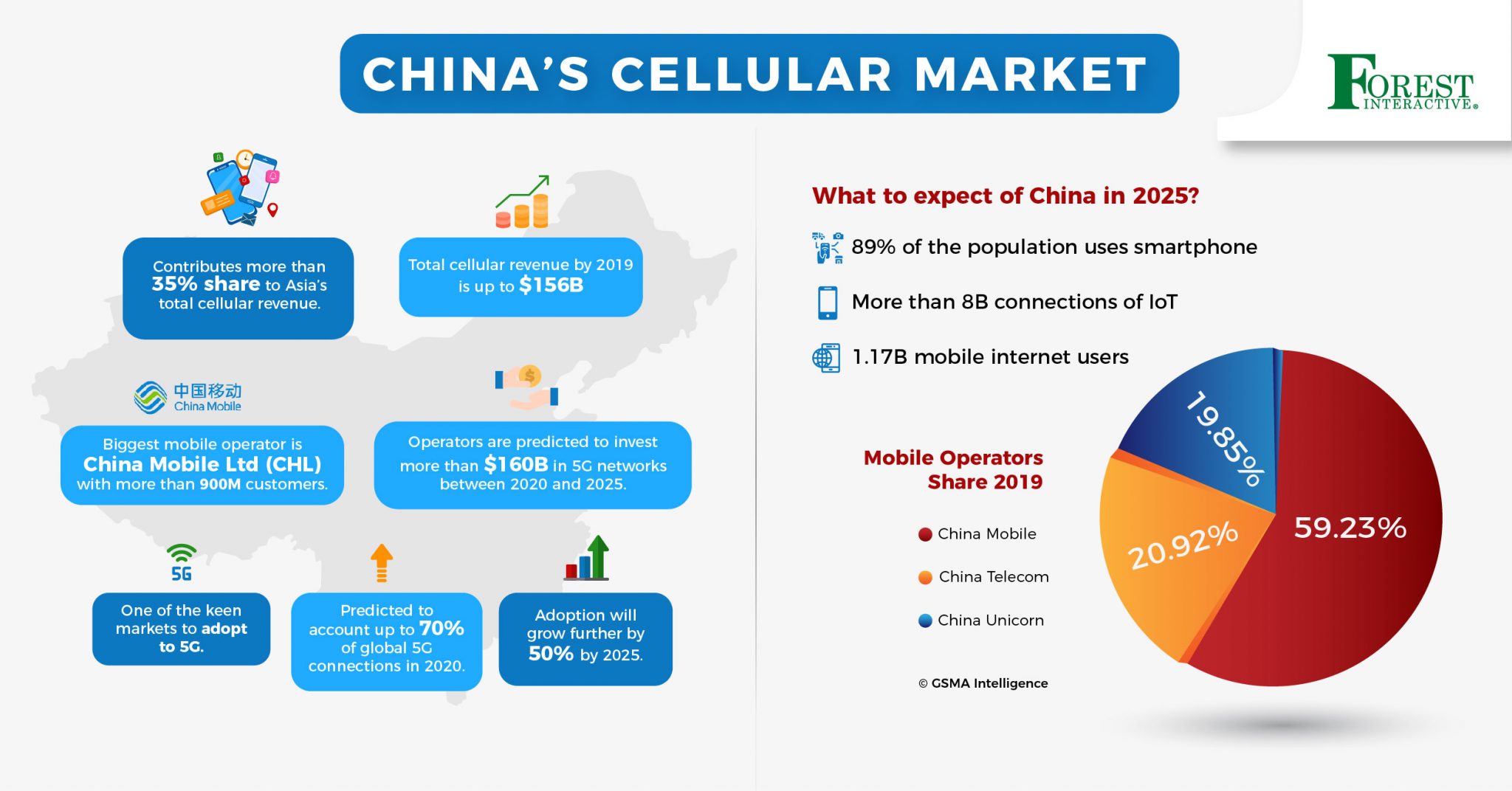 China's Cellular Market Growth | Forest Interactive
