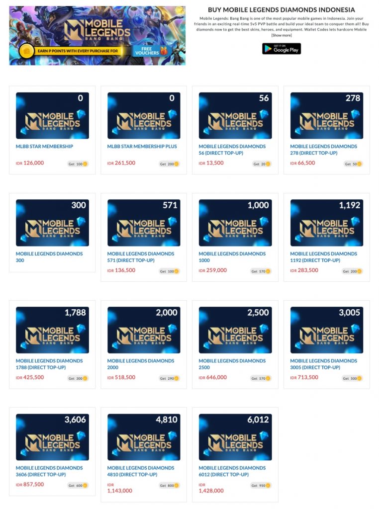 Wallet Codes Indonesia Introduces New Denominations for Mobile Legends ...